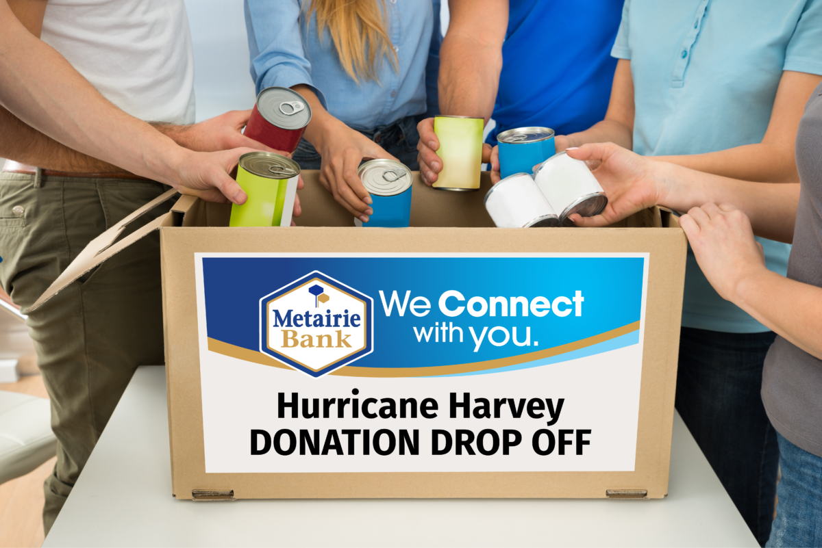 Hurricane Donation Drop Off | Metairie Bank